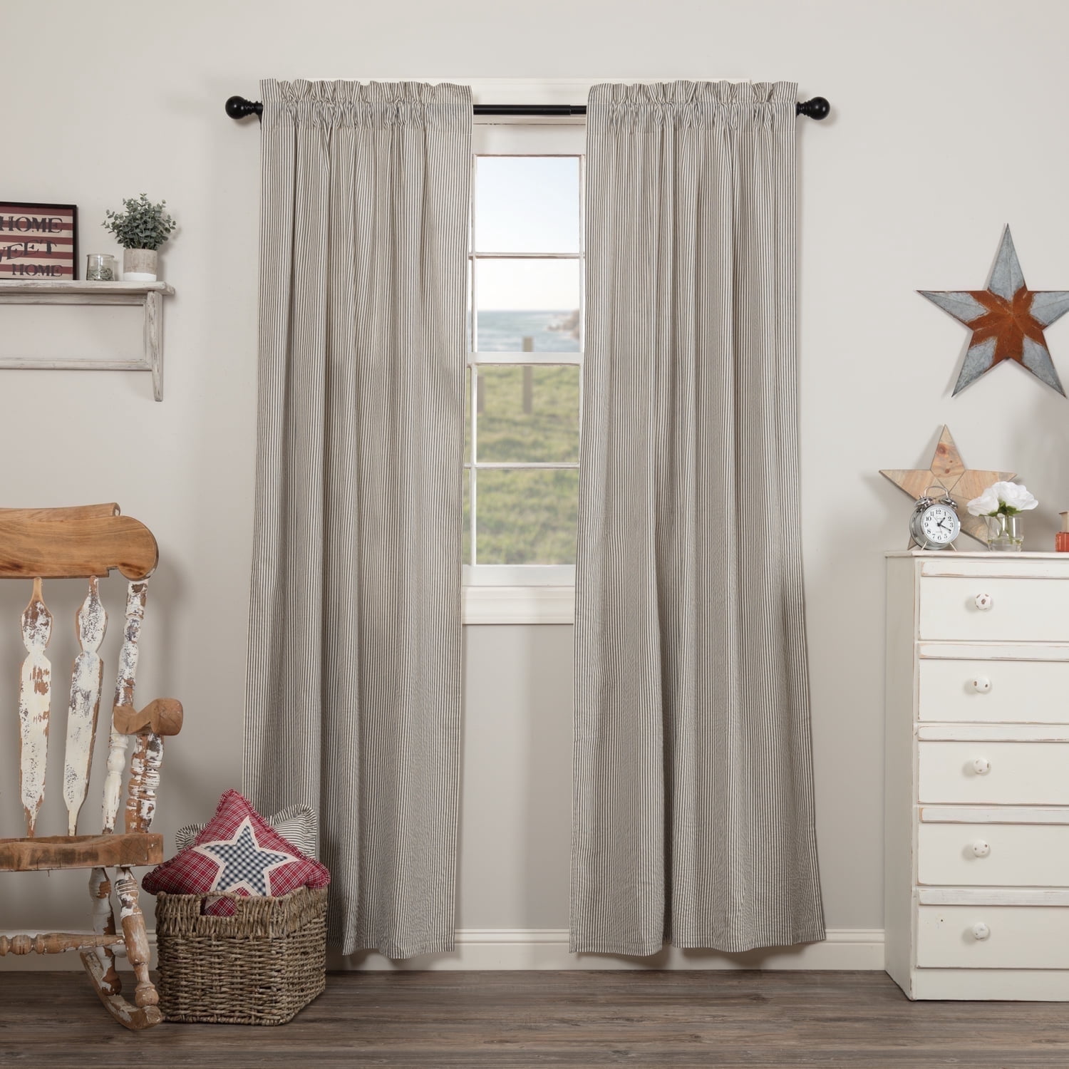 VHC Brands Frayed Lattice Curtain Valance, Oatmeal, 16x72 - Walmart.com