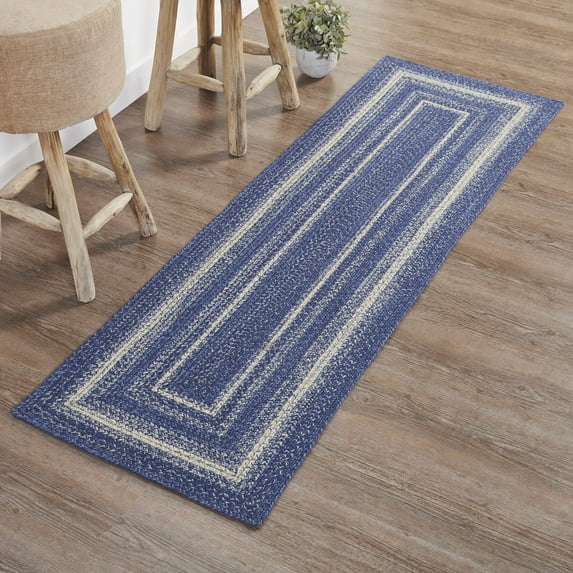 VHC Brands Great Falls, Braided Jute Runner Rug, Non-Skid Pad ...