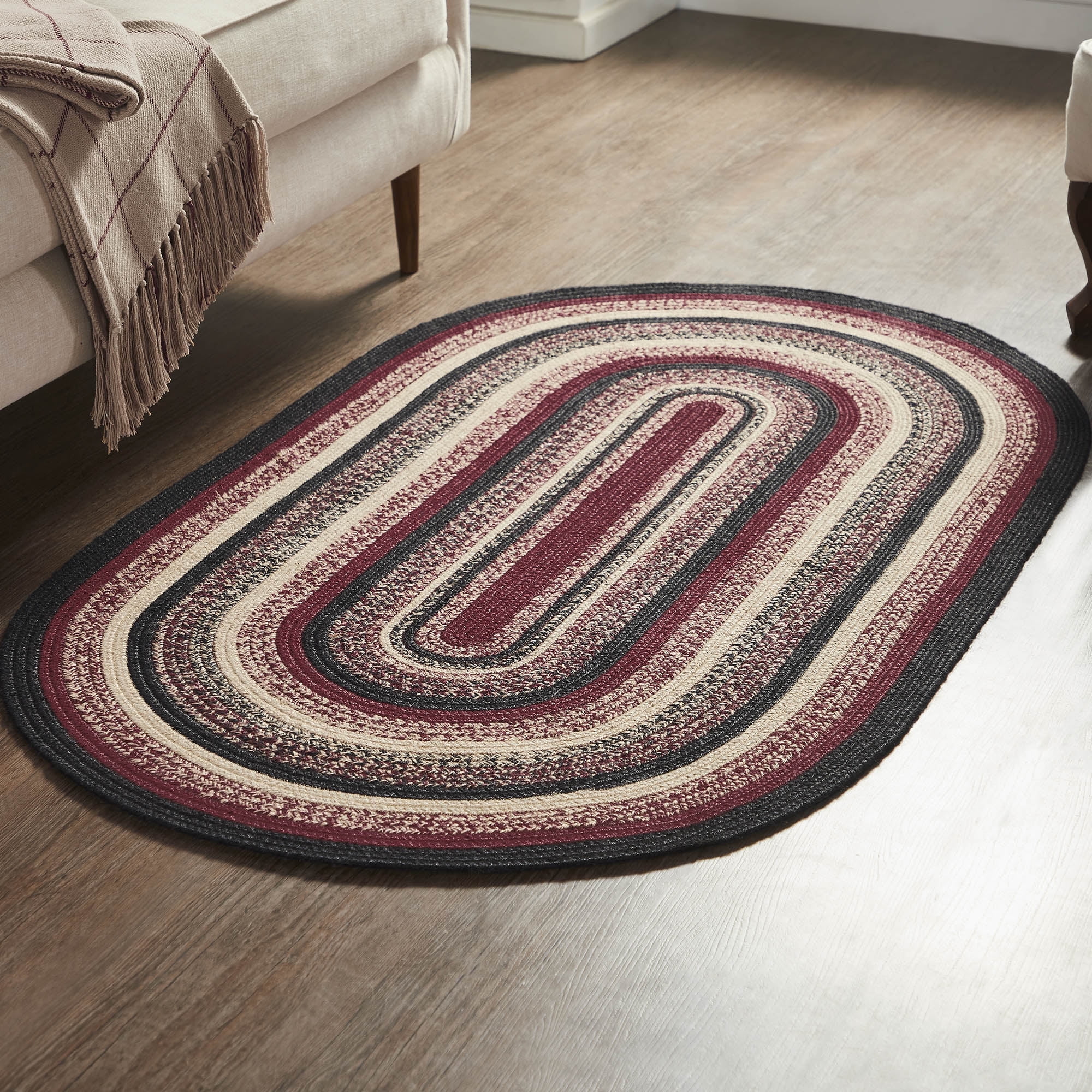 VHC Brands Jute Rug 36x60 w/Pad, Jute Area Rug, Accent Rug, Floor Decor ...