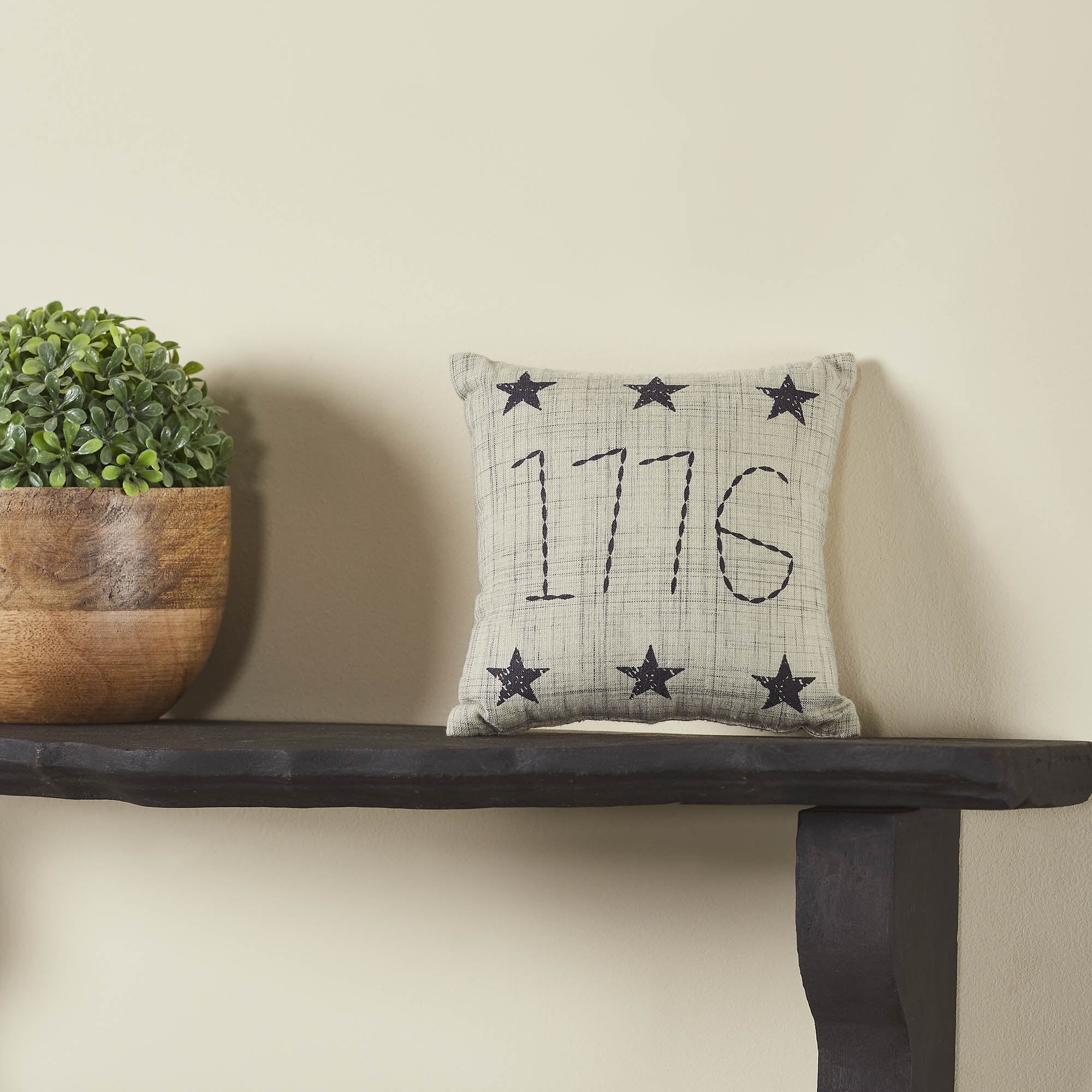 VHC Brands My Country 1776 Pillow 6x6, Cotton Pillow With Polyester ...