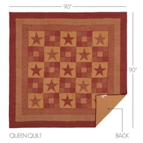 VHC Brands 9834 Farmhouse Star King Quilt 97x110 - Walmart.com