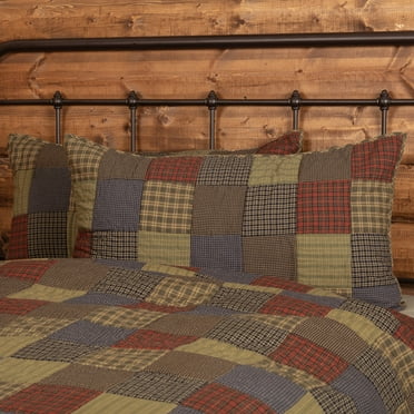 VHC Brands Sawyer Mill Ticking Striped Cotton Farmhouse Square Bedding ...