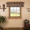 VHC Brands Rustic & Lodge Farmhouse Kitchen Window Curtains-Rory Swag ...