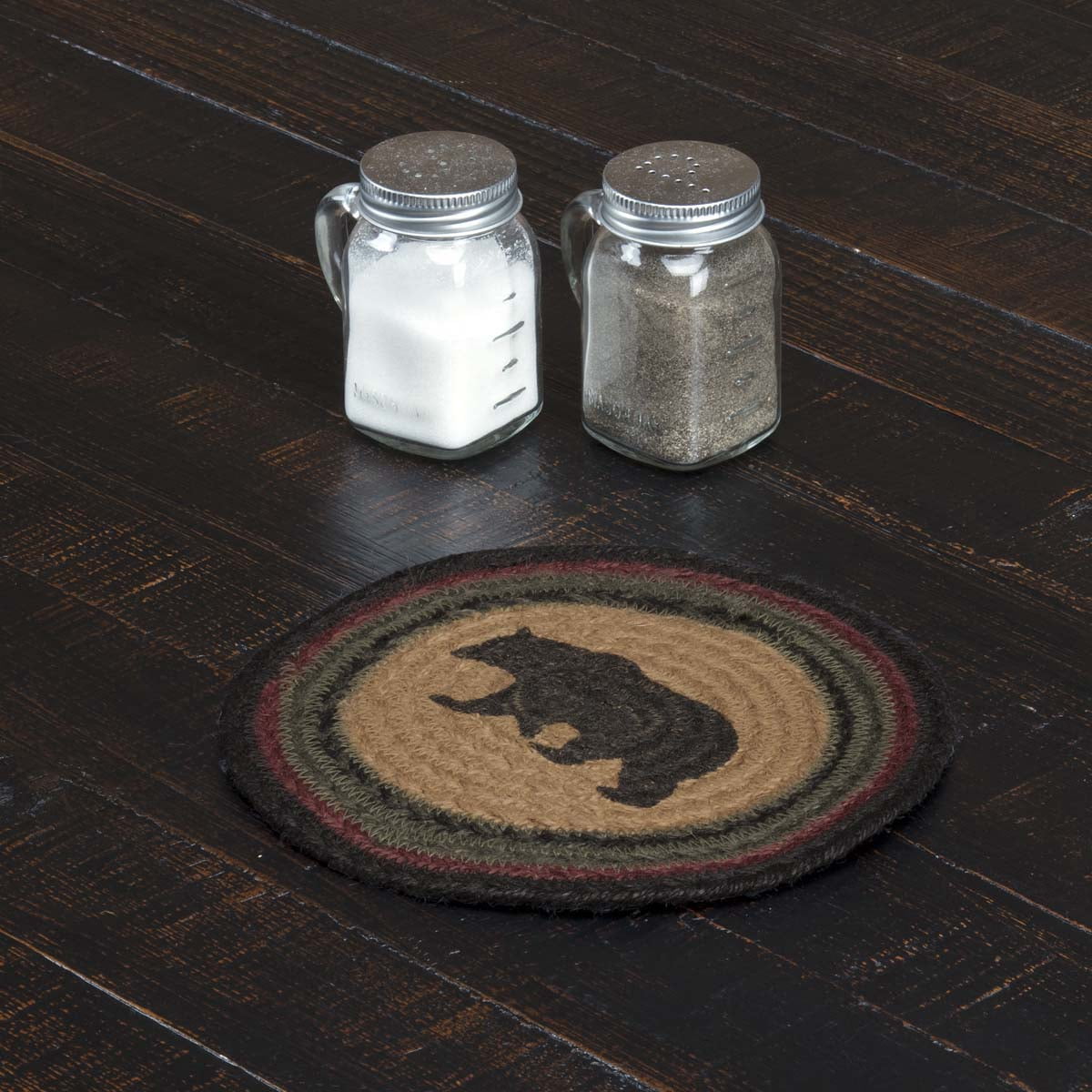 VHC Brands Rustic & Lodge Tabletop & Kitchen-Wyatt Tan Bear Jute ...