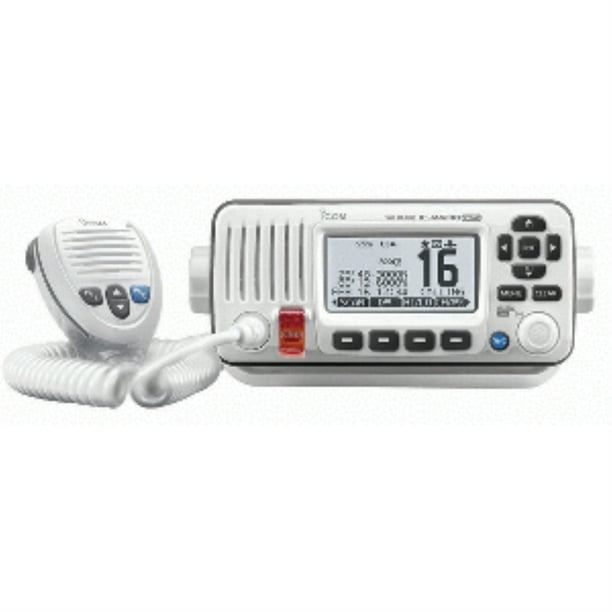 Icom M424G White VHF Radio Class D DSC Built-in GPS - Walmart Business ...