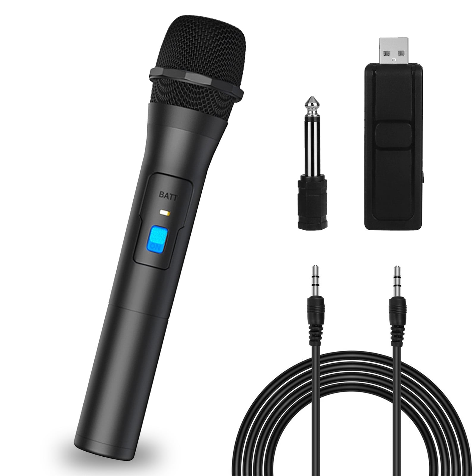 VHF Wireless Microphone, 2/1Pcs Universal Handheld Wireless Microphone ...