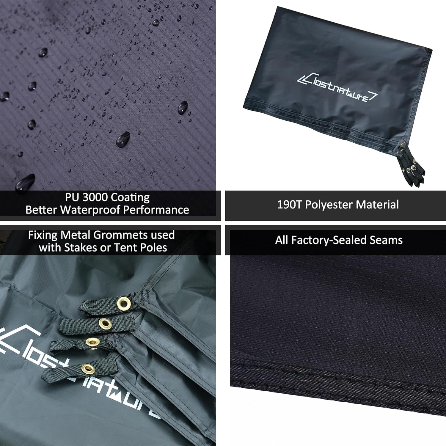 VHKBPINPI Tent Footprint - Waterproof Camping Tarp Heavy Duty Tent ...