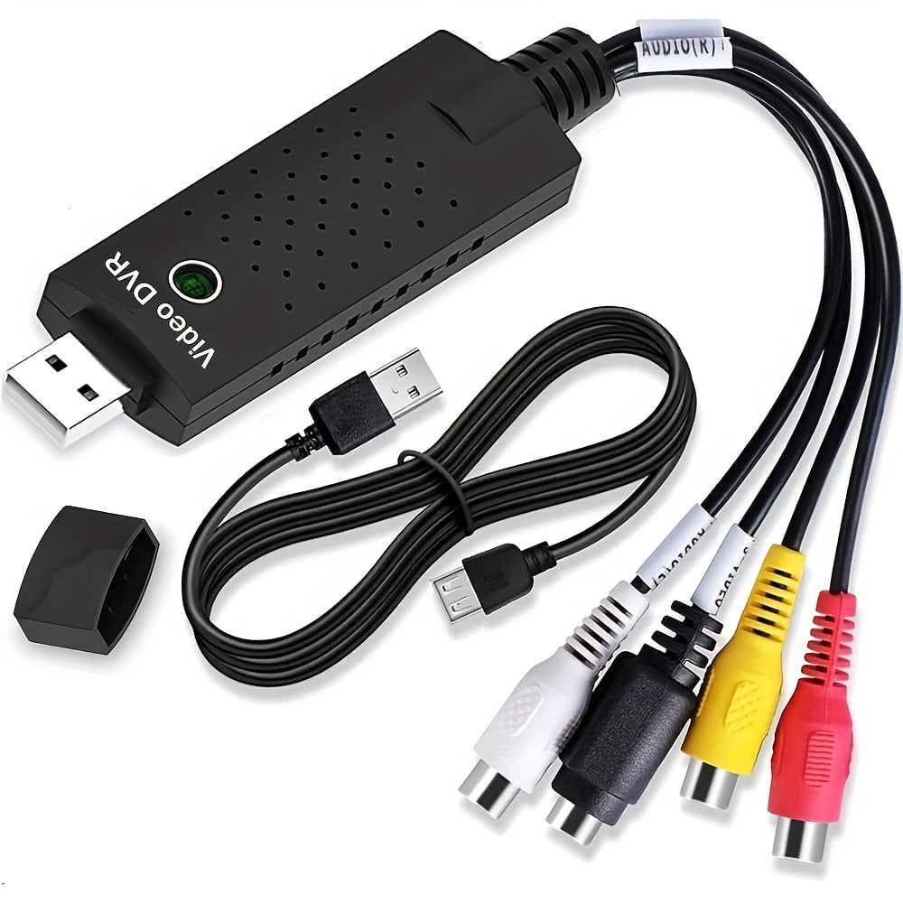 VHS to Digital Converter, Video Capture Card USB 2. 0 Audio Video ...