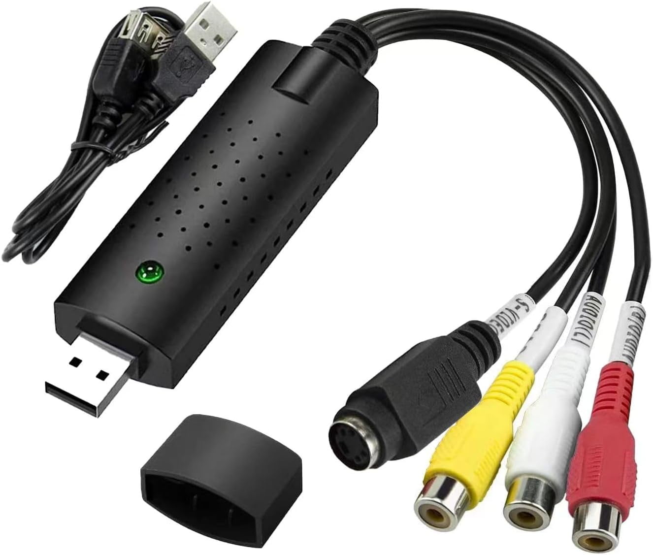 VHS to Digital Converter,Video Capture Card USB 2.0 Audio Video Capture ...