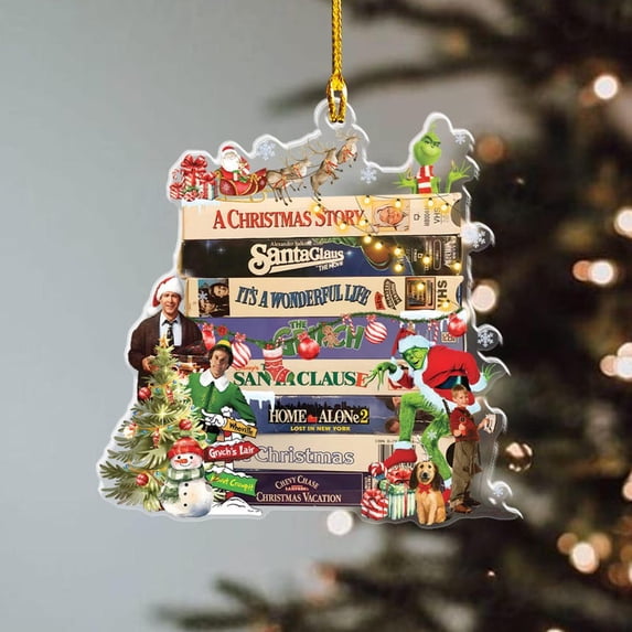 VHS Movie Stack Ornament – Retro Christmas Tree Decoration - Walmart.com