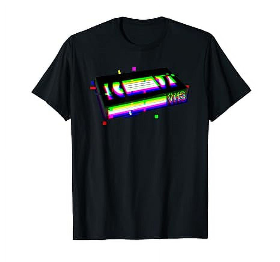 VHS Tape - Vaporwave Aesthetic Retro 90er Glitch Tee - Walmart.com