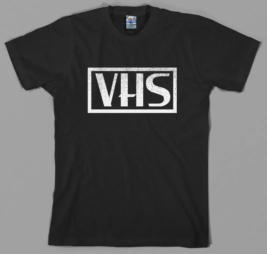VHS Video Home System Shirt Logo Vcr Cassette Tape Recorder 80S 90S ...