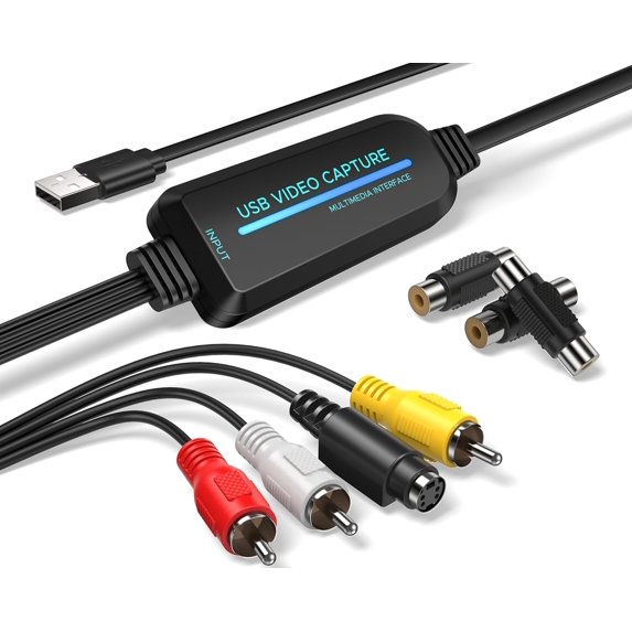 VHS to Digital Converter -1080p USB 2.0 Card- Convert VHS, Mini DV, Hi8 ...
