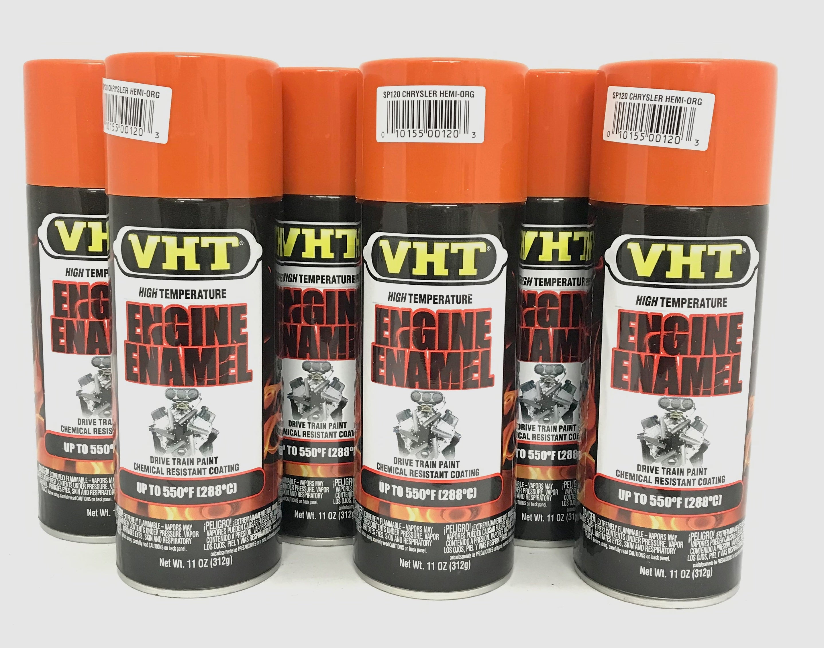 VHT SP120 - 6 Pack Engine Enamel Chrysler Hemi-Orange - 11 oz Aerosol ...