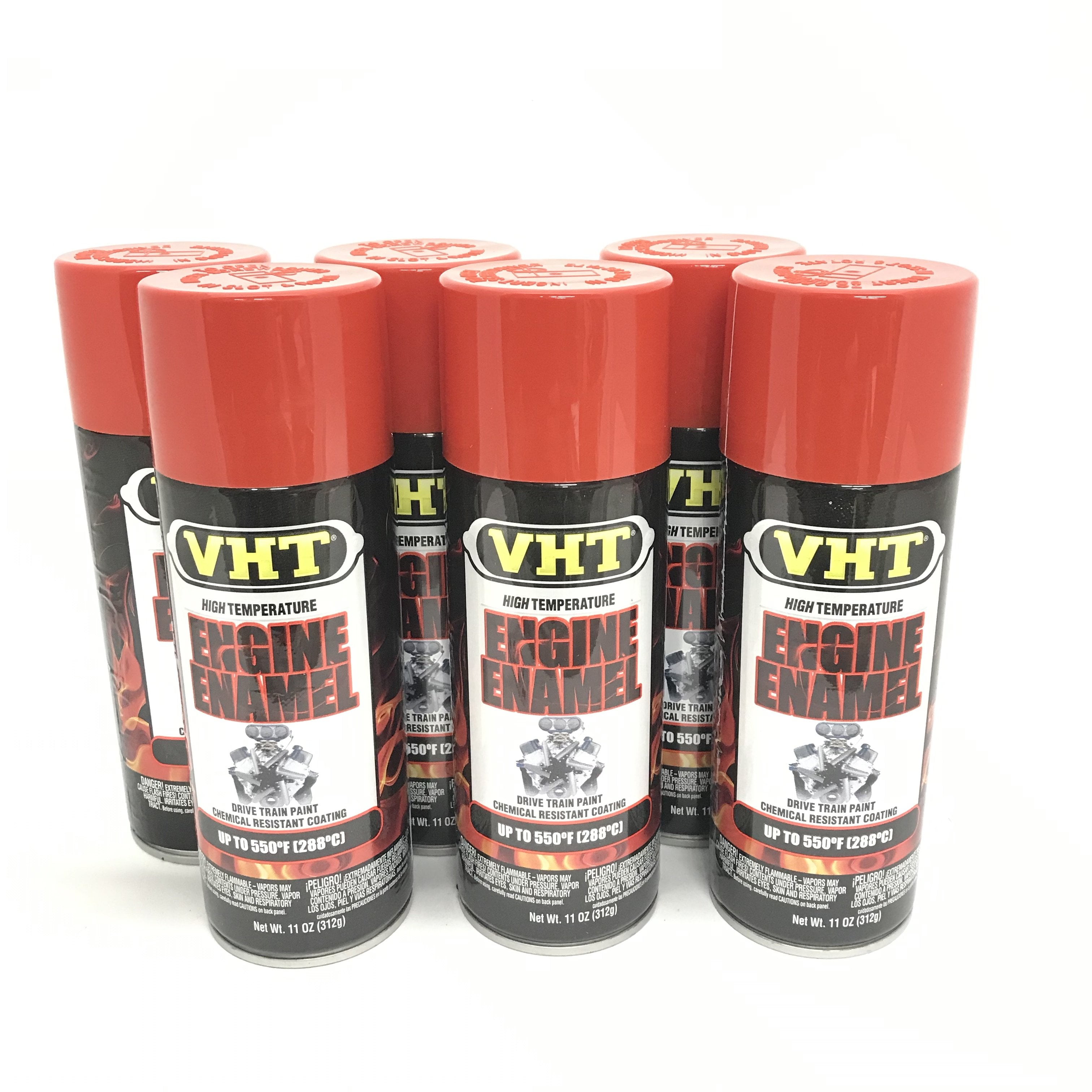 VHT Chevrolet Orange Engine Enamel Paint, High Heat Ceramic, 11 oz, 6 ...