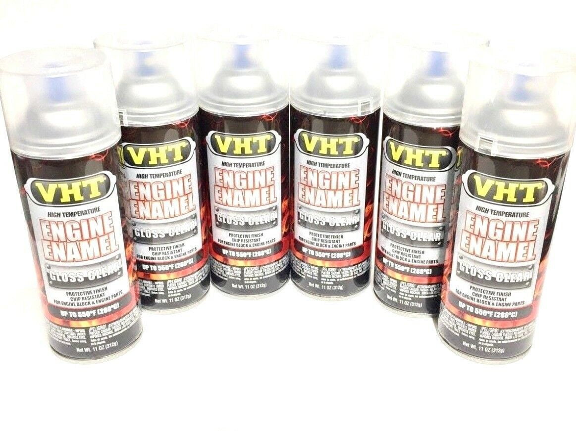 VHT SP145-6 PACK High Temperature Engine Enamel GLOSS CLEAR - 11 oz ...