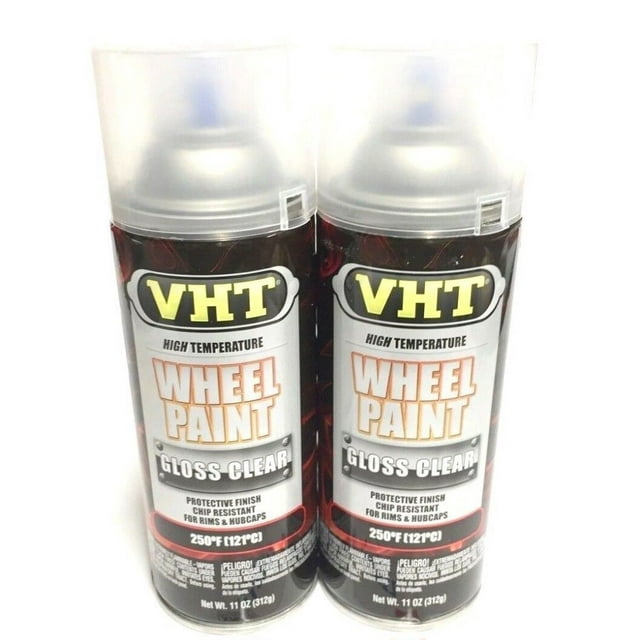 VHT SP184-2 PACK High Temperature Wheel Paint GLOSS CLEAR - 11oz ...