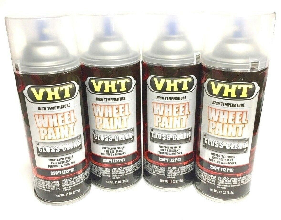 VHT SP184-4 PACK High Temperature Wheel Paint GLOSS CLEAR - 11oz ...