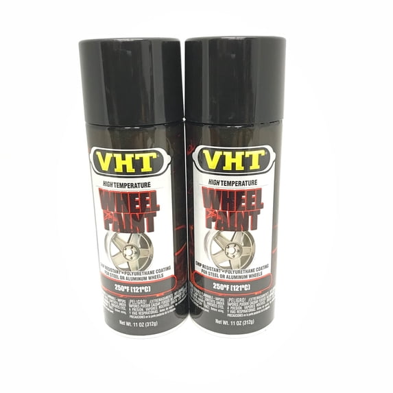 VHT Gloss Black Wheel Paint, Chip & Fade Resistant, 2 Pack, 11 oz ...
