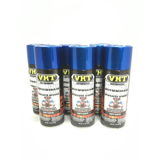 VHT SP451-6 PACK BLUE High Temperature Engine Anodized Color Coat - 11 ...