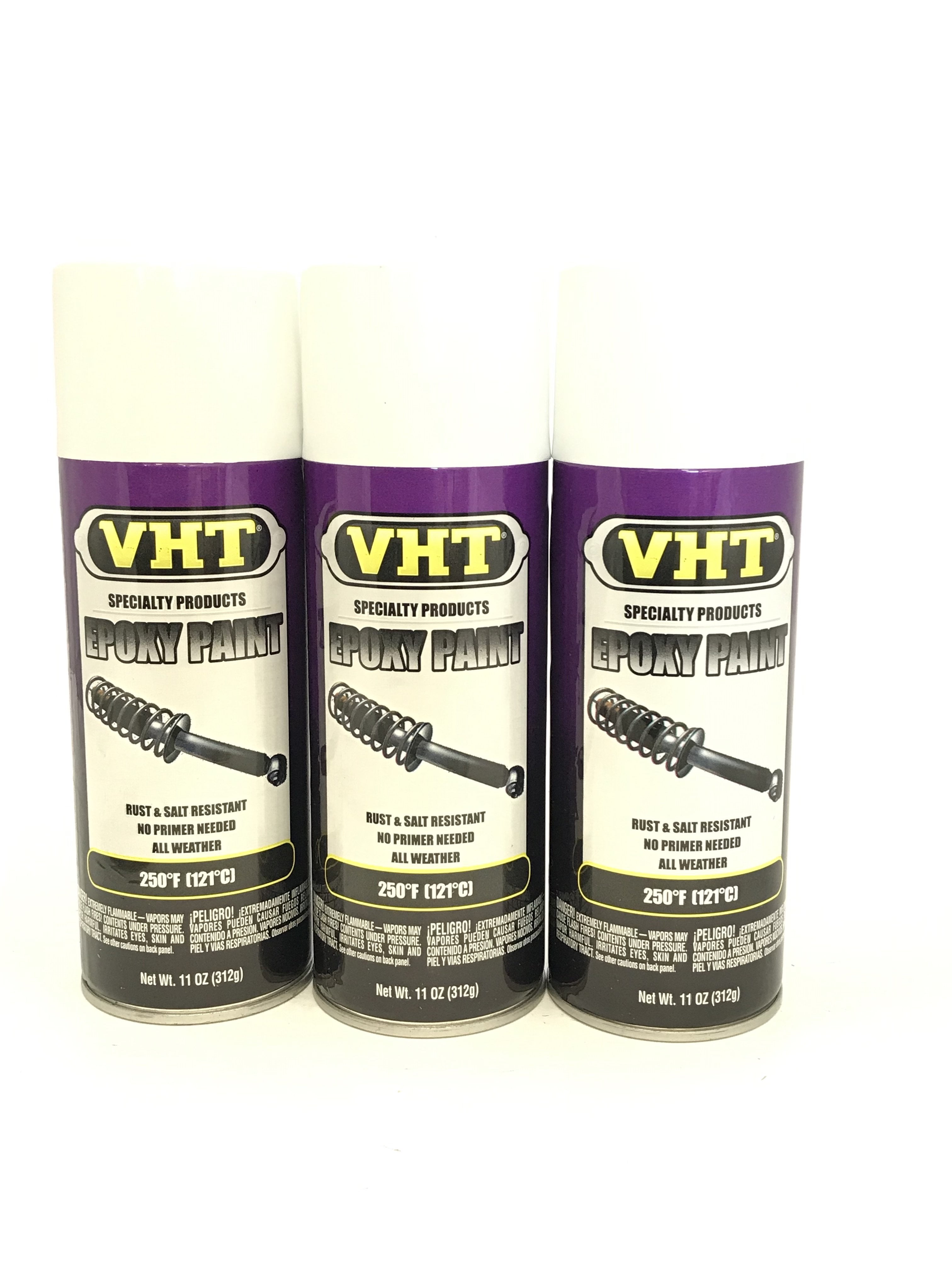 VHT SP651-3 PACK GLOSS WHITE Epoxy Paint. Rust and Salt Resistant - 11 ...