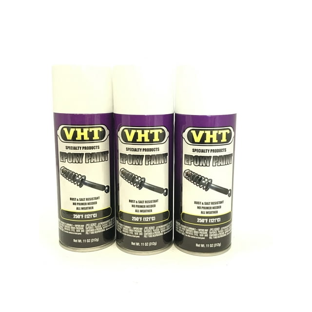 VHT SP651-3 PACK GLOSS WHITE Epoxy Paint. Rust and Salt Resistant - 11 ...