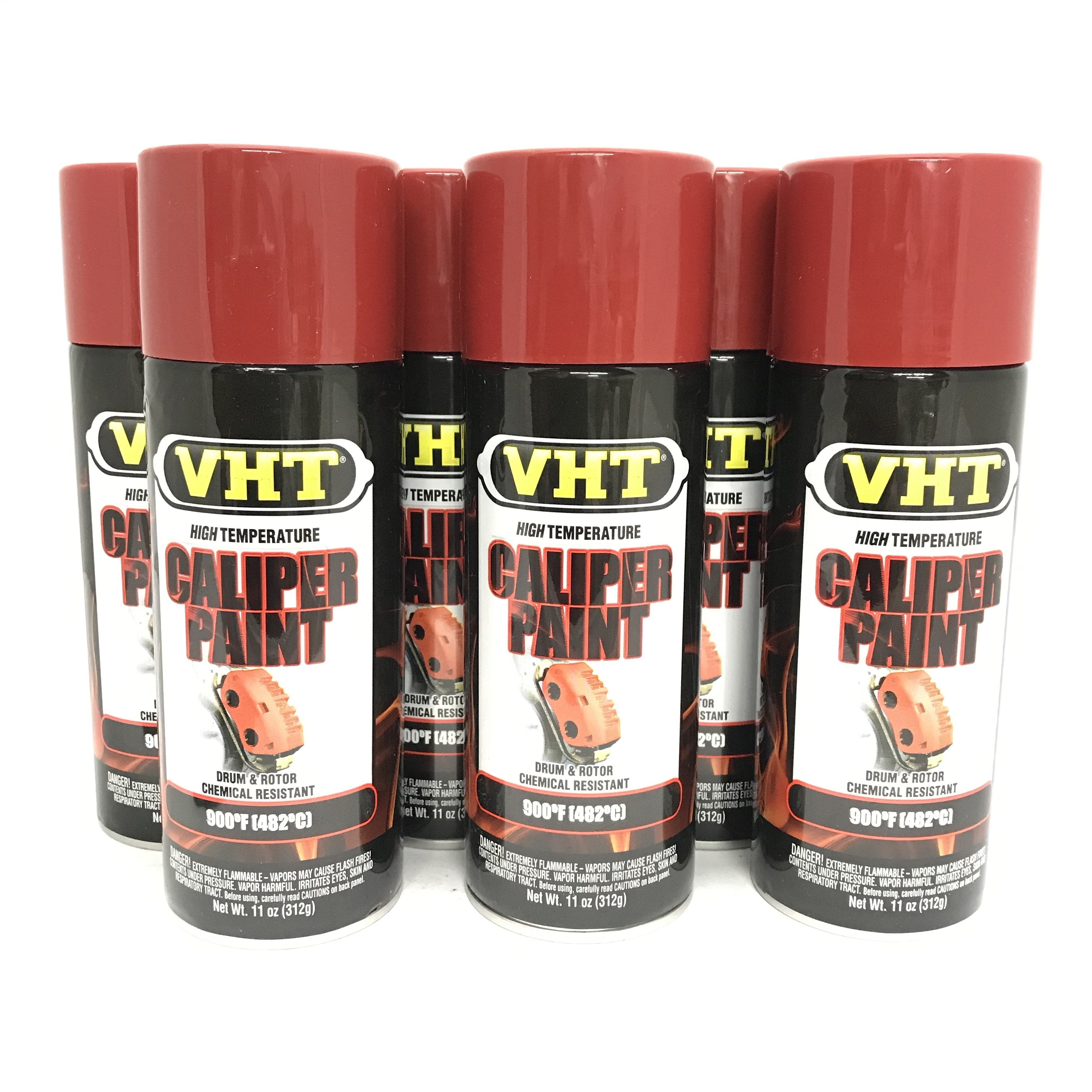 VHT SP731-6 PACK REAL RED Brake Caliper Paint, Drums, Rotors Paint ...