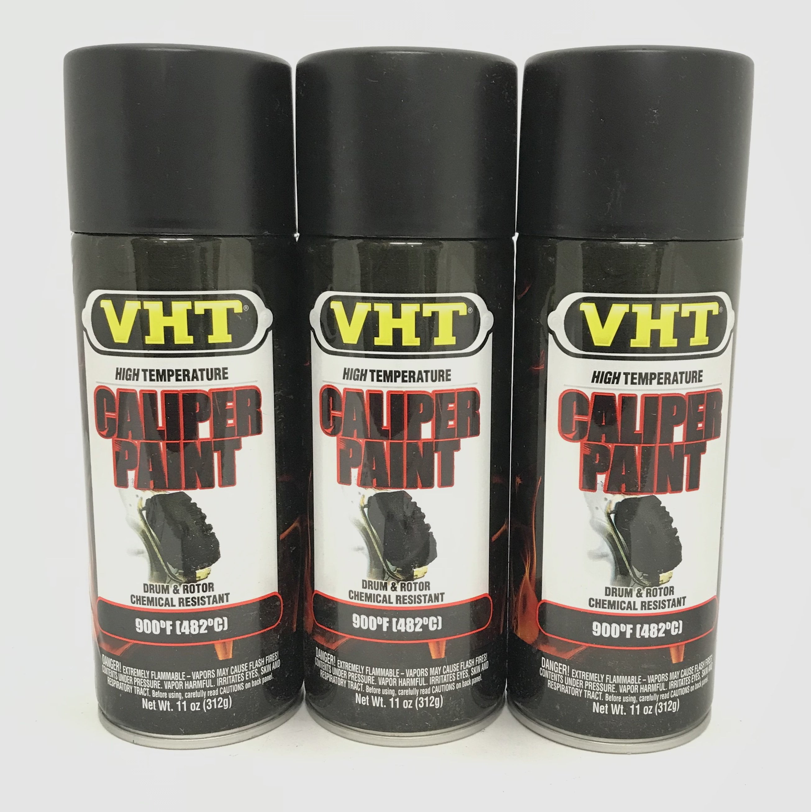 VHT SP739-3 PACK SATIN BLACK Brake Caliper Paint - High Heat - 11 oz ...