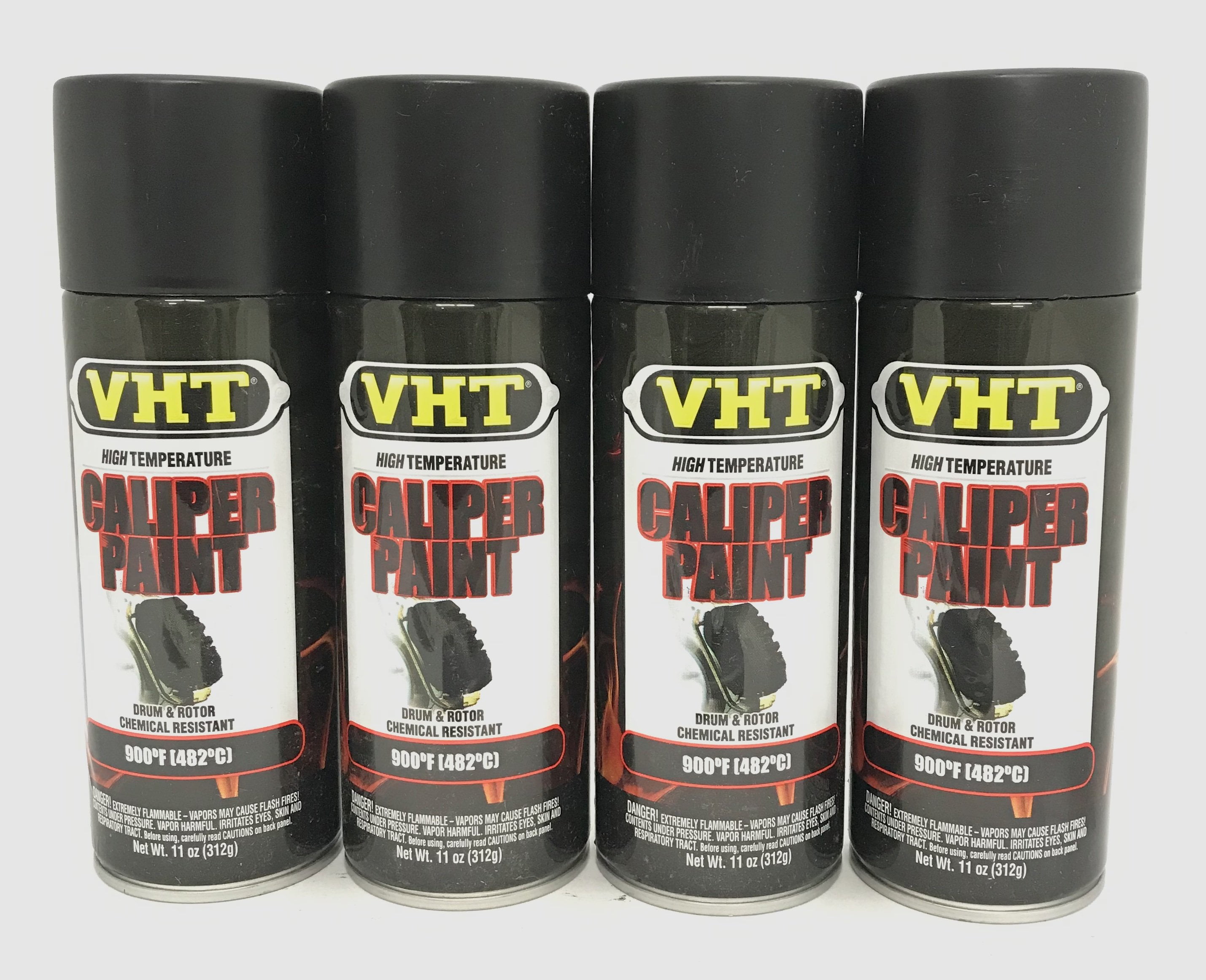 VHT SP739 4 Pack Satin Black Brake Caliper Paint, High Heat, 11 oz ...