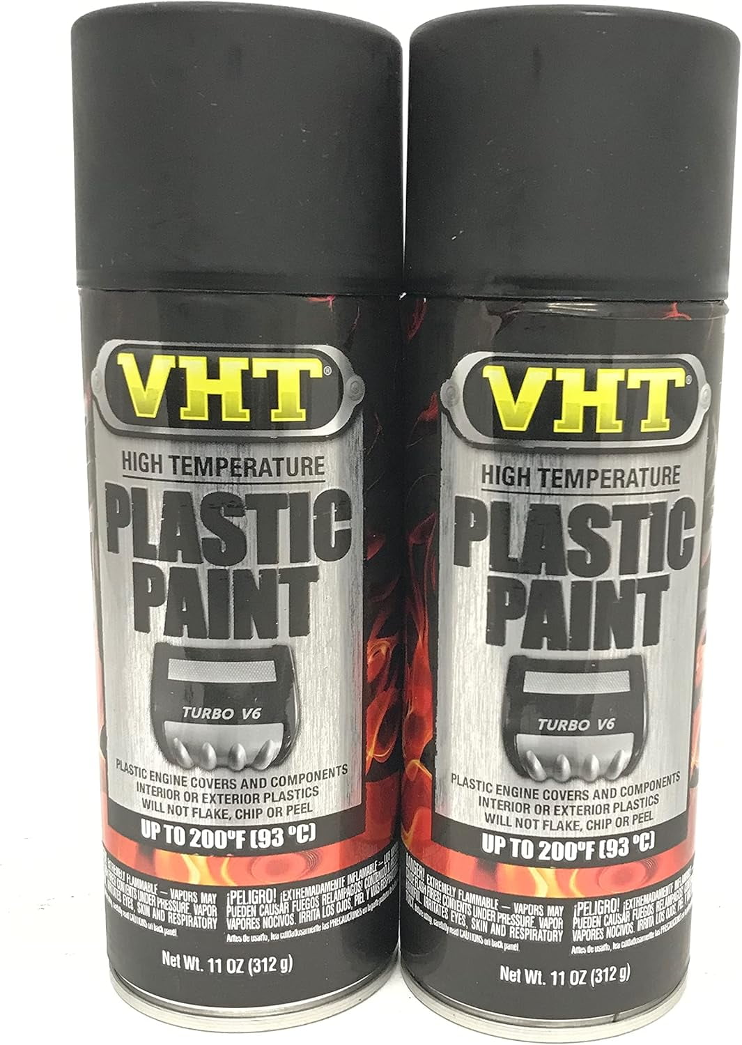 VHT SP820 Black High Temperature Plastic Paint, 11oz - 2 PACK - Walmart.com