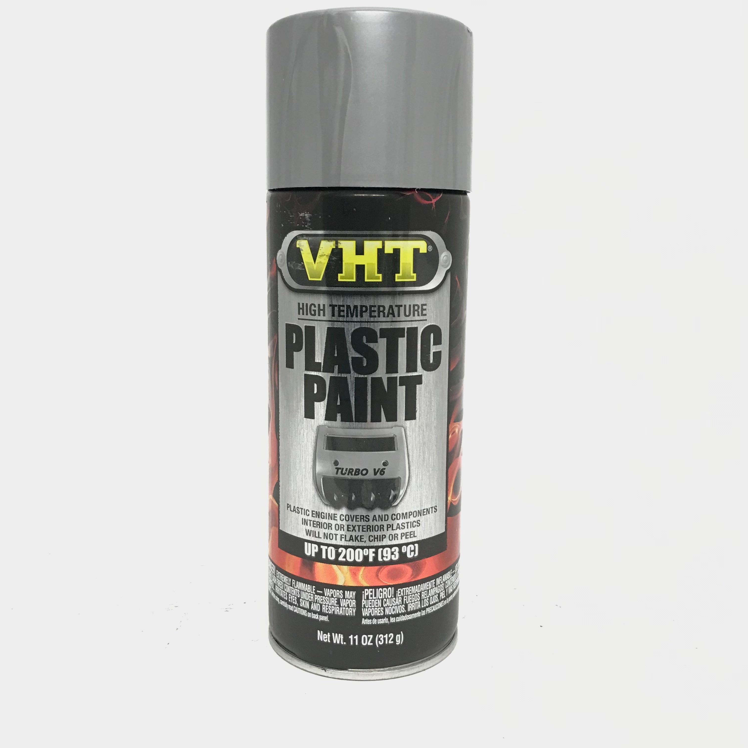 VHT SP824 High Temperature Plastic Paint Silver & Gray 11 oz Spray ...