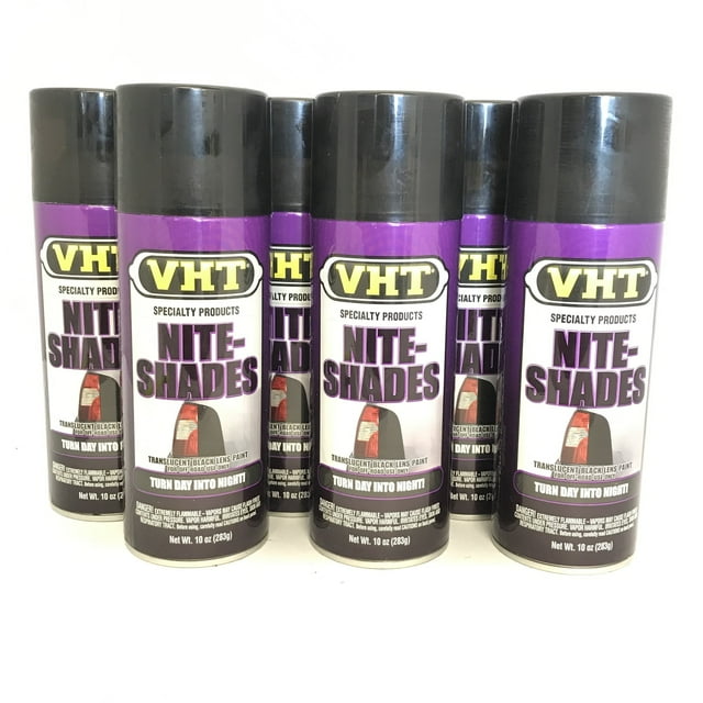 VHT SP999-6 PACK Nite-Shades Black Lens Tinting Paint Blackout Tint ...