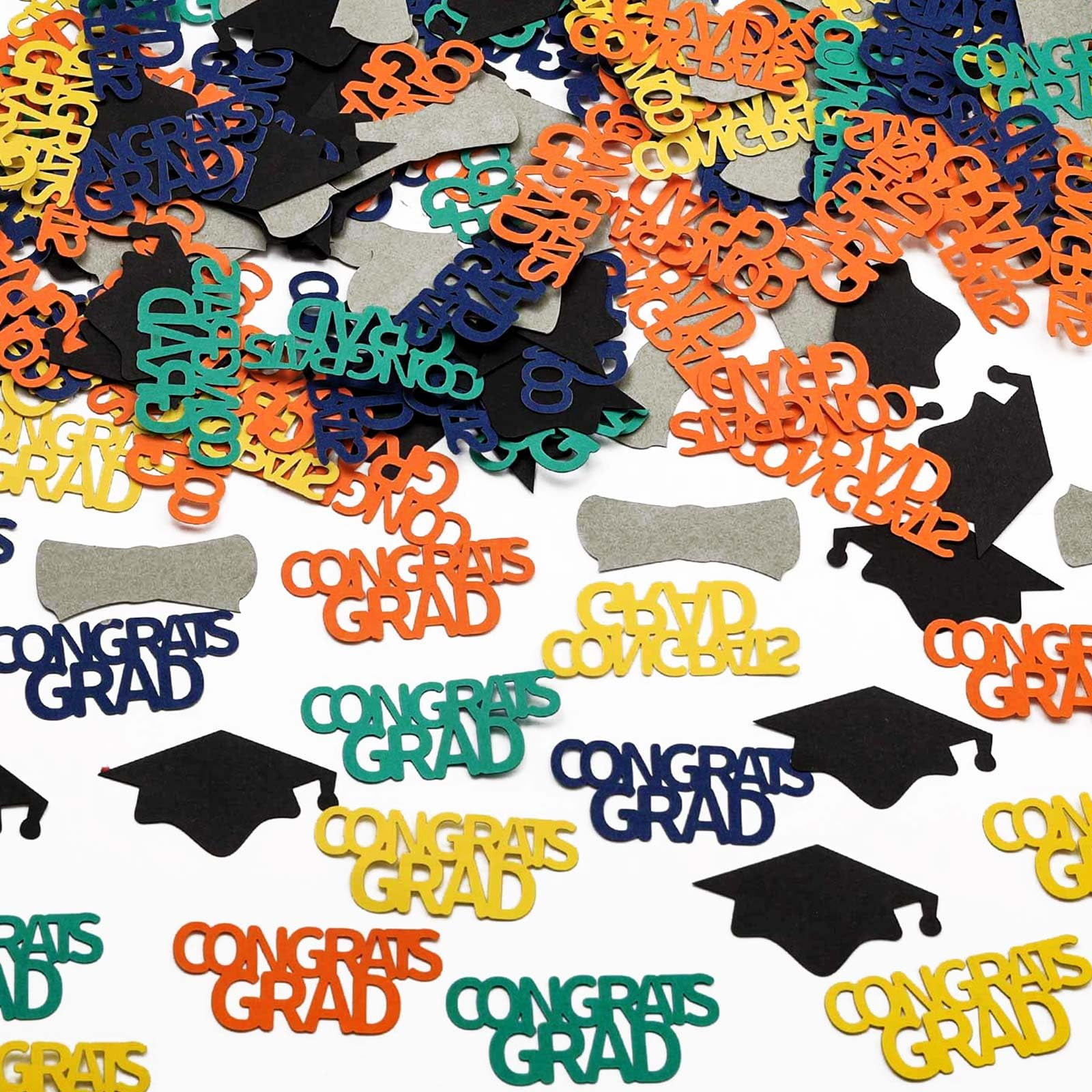 VHUWE Congrats Grad Graduation SSF20 Confetti 2025, 0.7 Paper Yellow ...