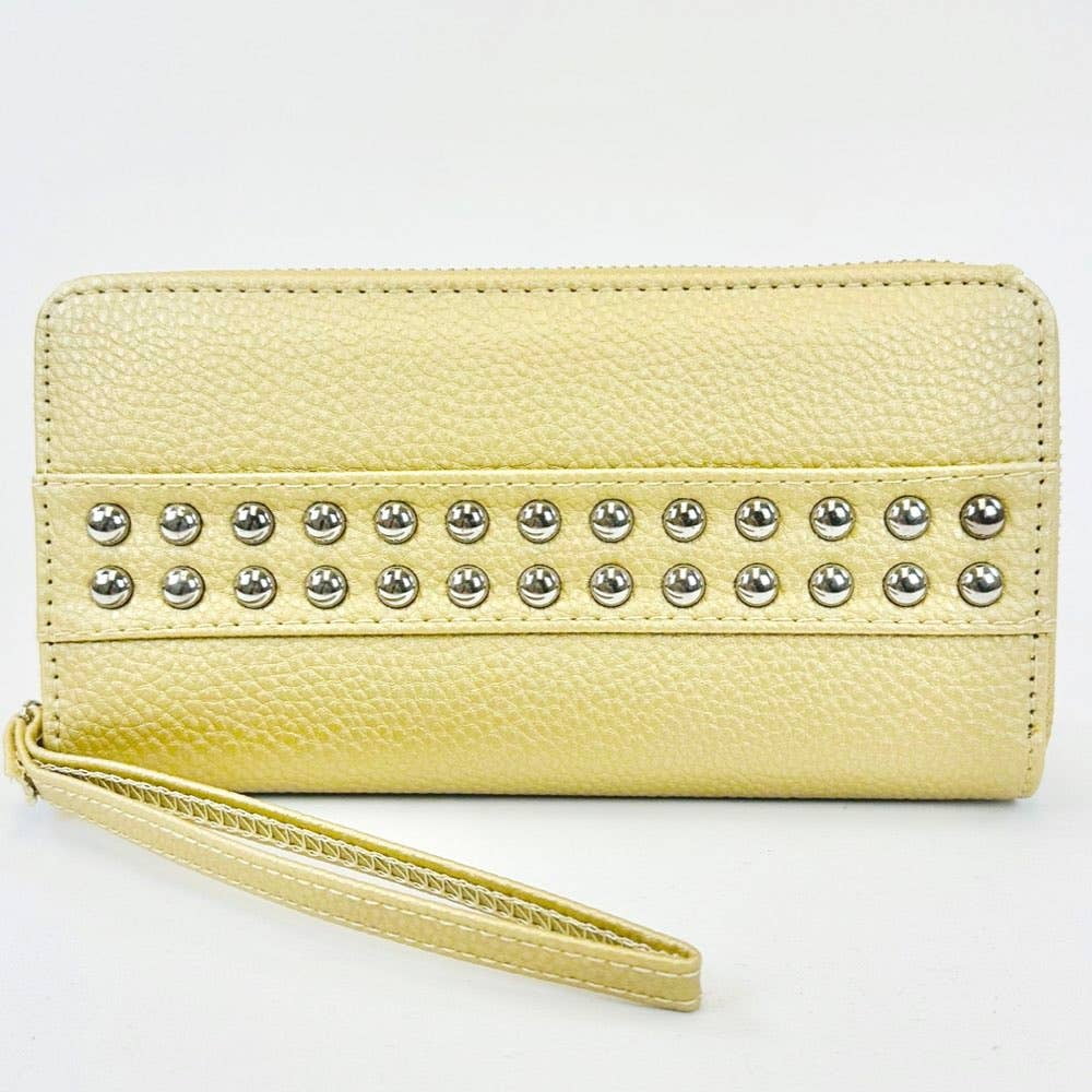 VIA FIORE - Glam Gold Quilt Wallet Tacks Of Luxury Style - Walmart.com