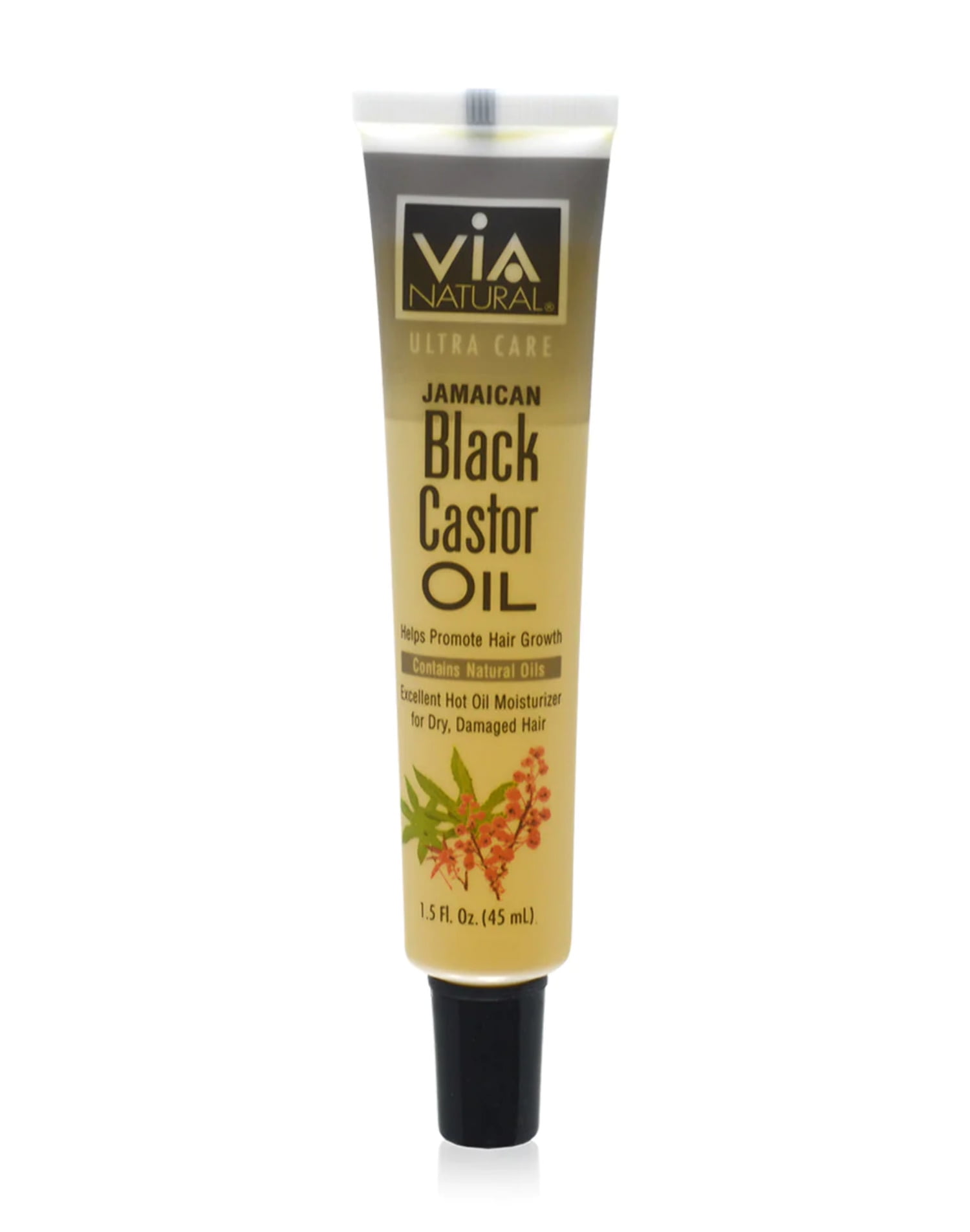VIA NATURAL Black Castor Oil – Ultimate Hydration & Nourishment! (1.5 ...
