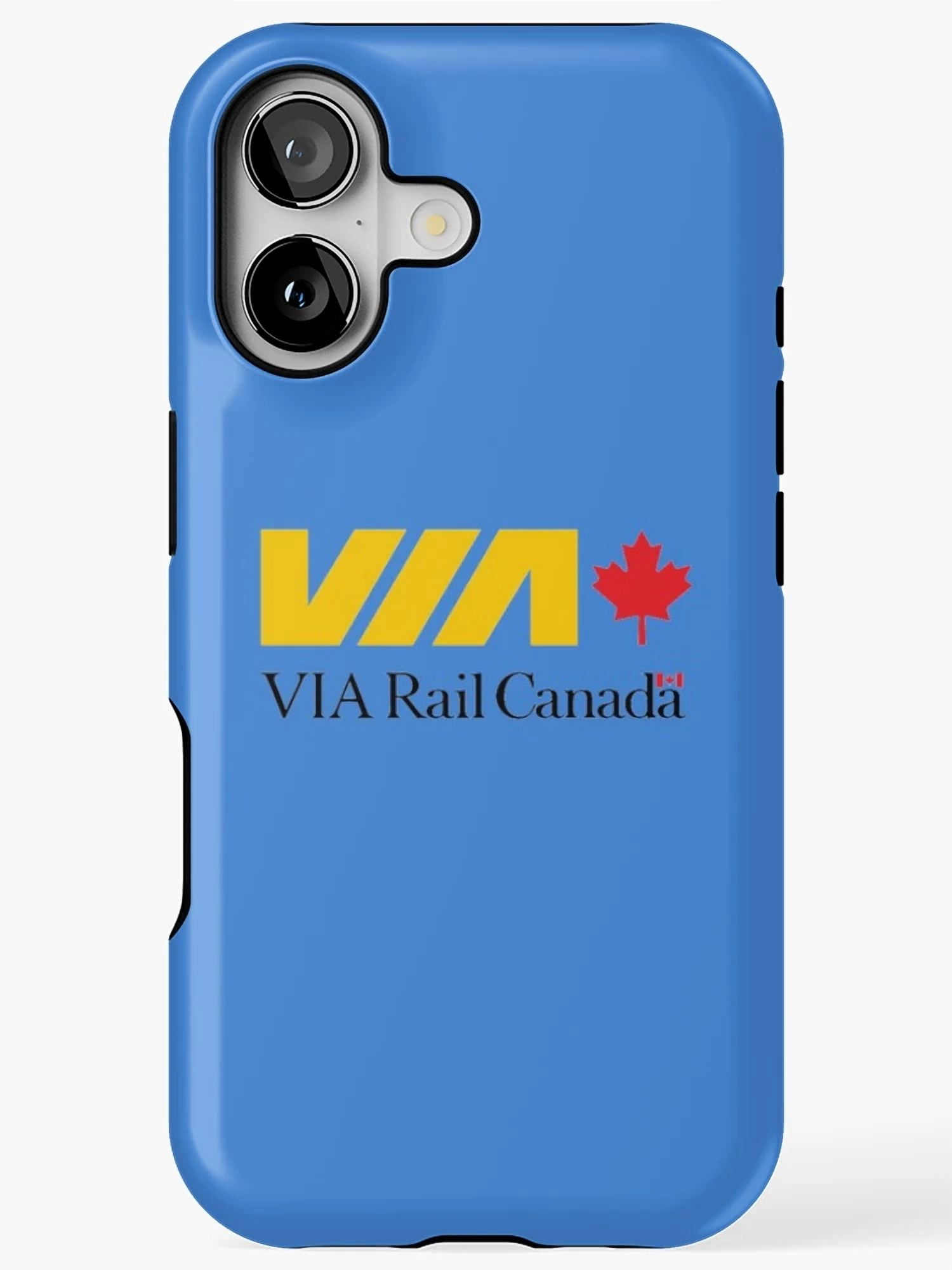 'VIA Train Logo' Inspired Graphic Phone Case for Apple iPhone 11 to 17 ...