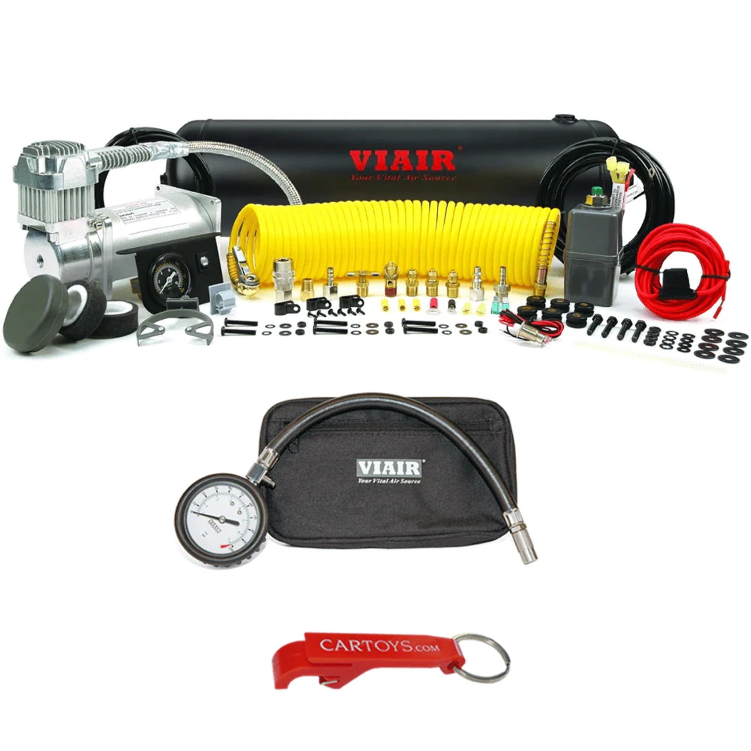 VIAIR 10005 Heavy Duty Onboard Air System and Compact Tire Pressure ...