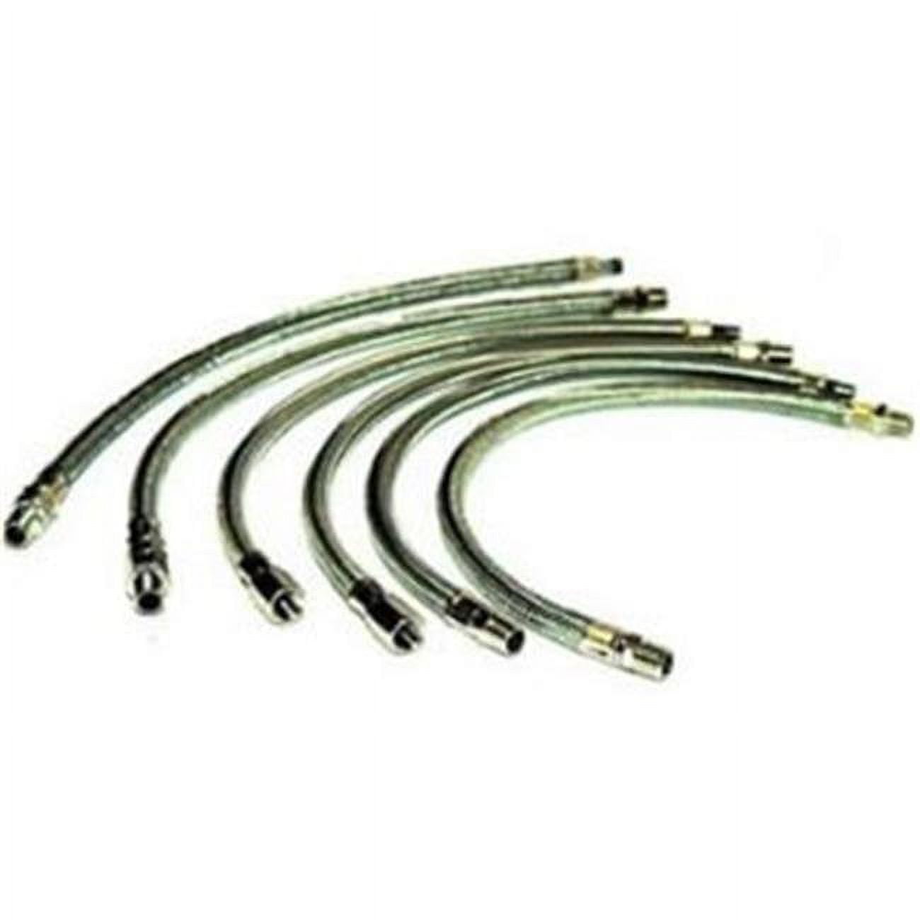 VIAIR 92793 21'' Stainless Steel Braided Leader Hose with Swivel Check ...