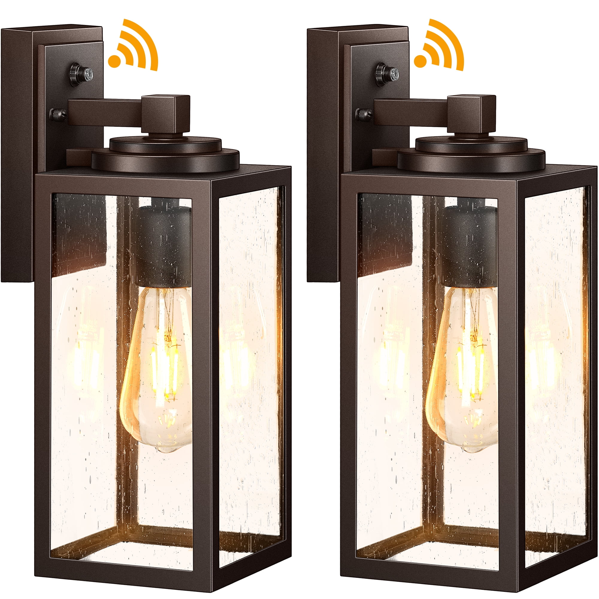 VIANIS 14.5" Outdoor Light Fixture, Oil Rubbed Bronze Dusk to Dawn ...