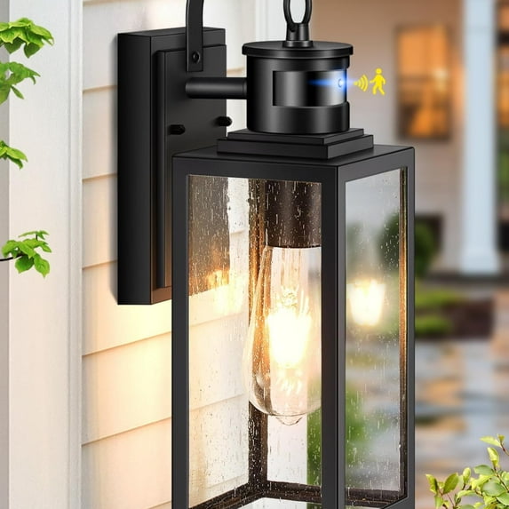 VIANIS Upgrades 14" Motion Sensor Outdoor Lights, Versatile 4 Modes ...