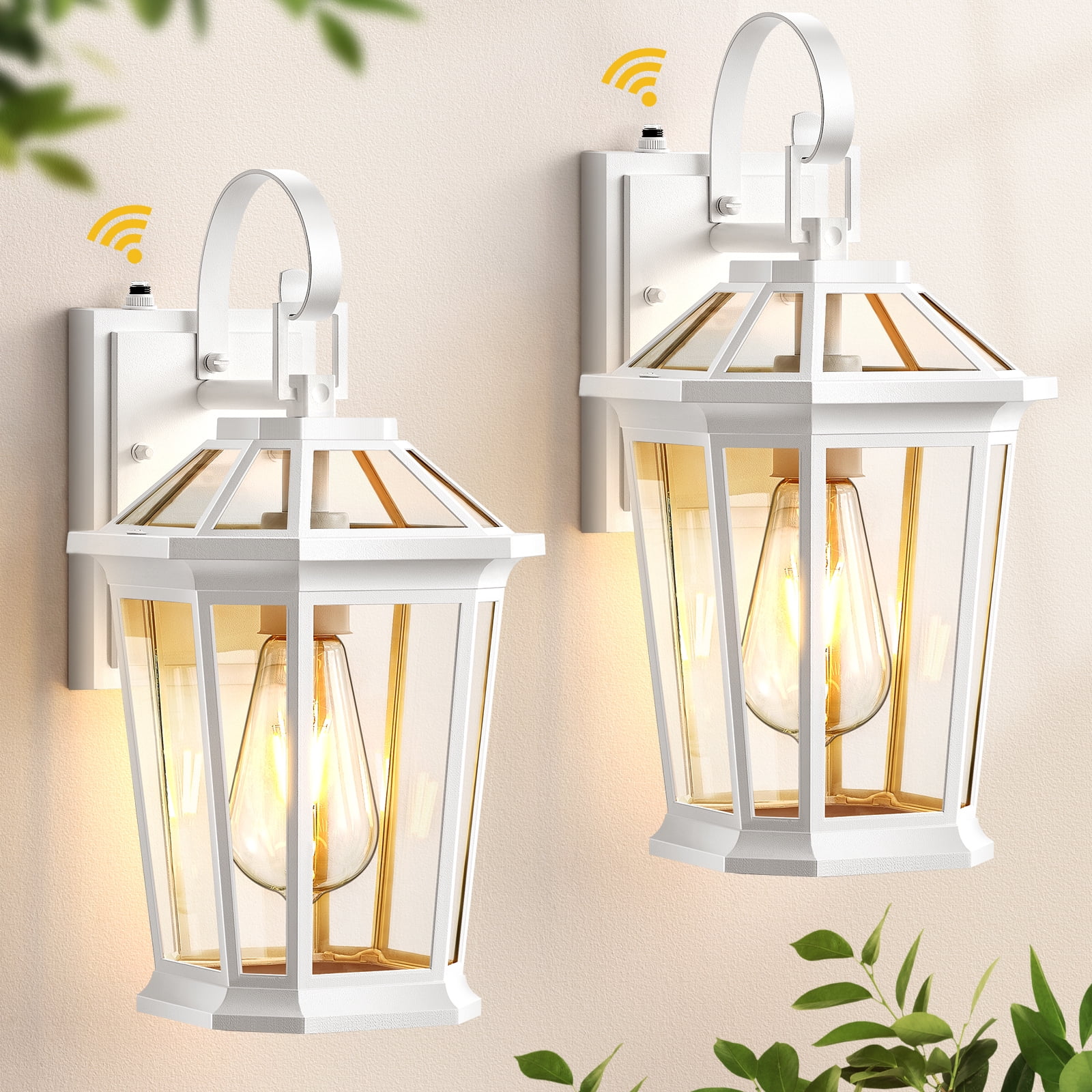 VIANIS 2 Pack Outdoor Wall Lights, Dusk to Dawn Exterior Light Fixture ...