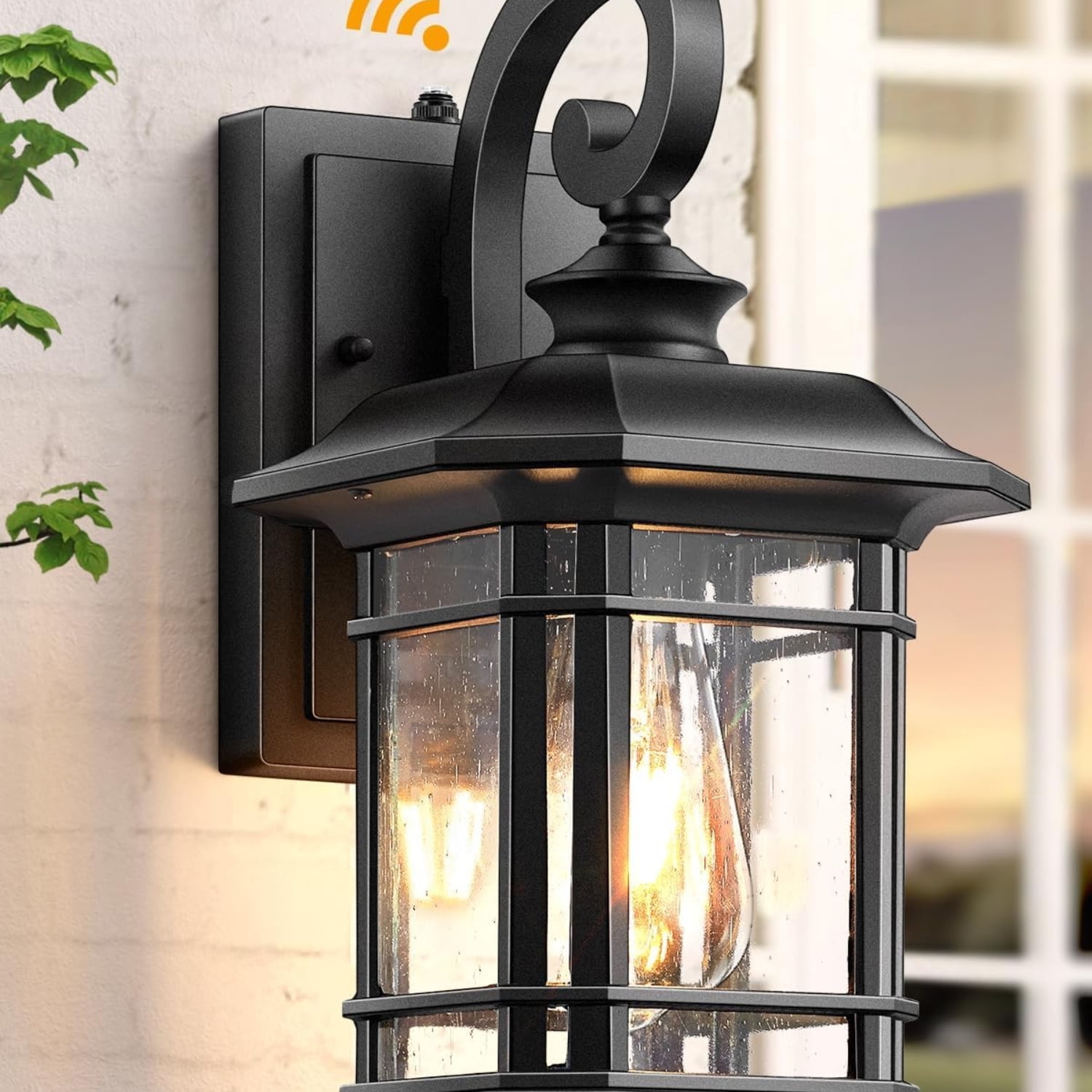 VIANIS Black Outdoor Lights for House, Dusk to Dawn Outdoor Light ...