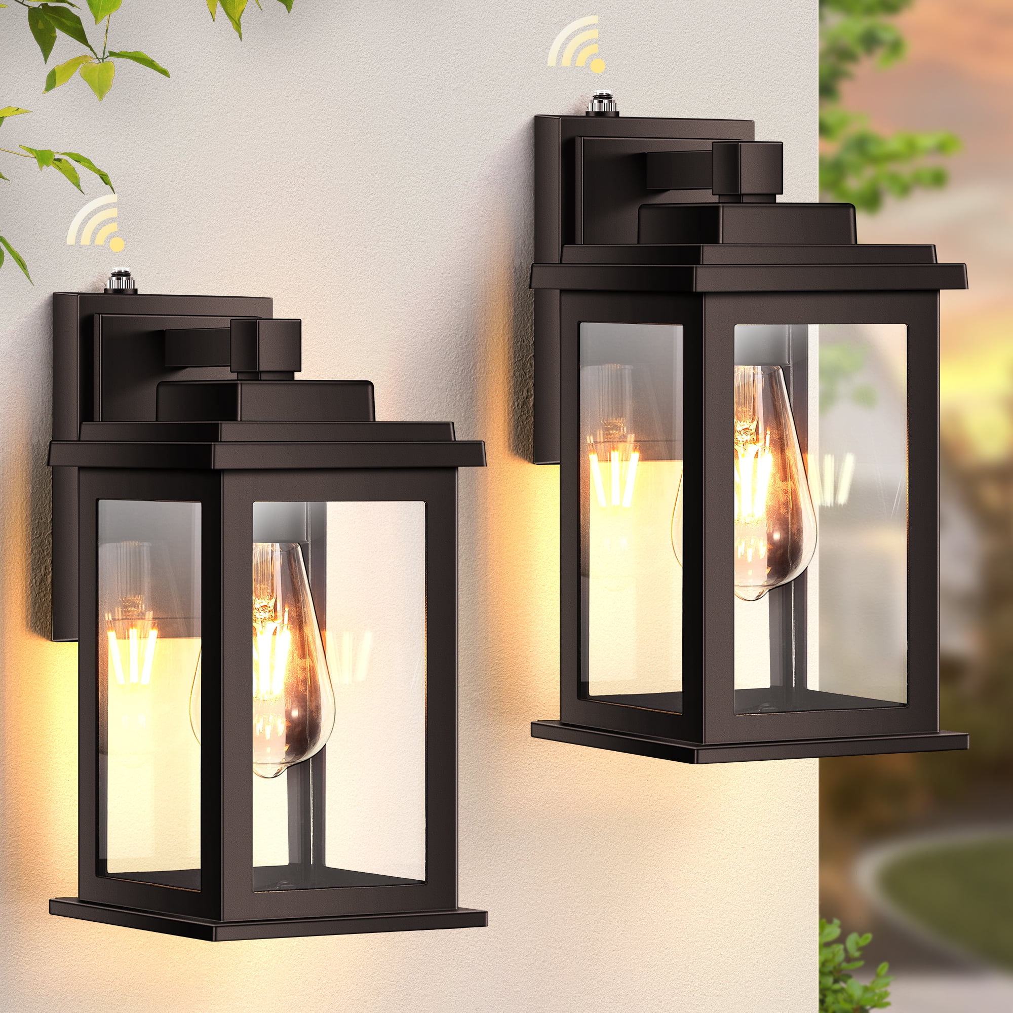 VIANIS Bronze Dusk to Dawn Outdoor Lighting, 2 Pack Outdoor Lights for ...