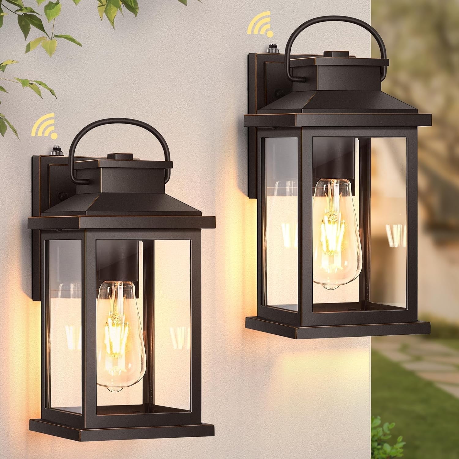 VIANIS Outdoor Porch Lights for House, Farmhouse Oil Rubbed Bronze Gold ...