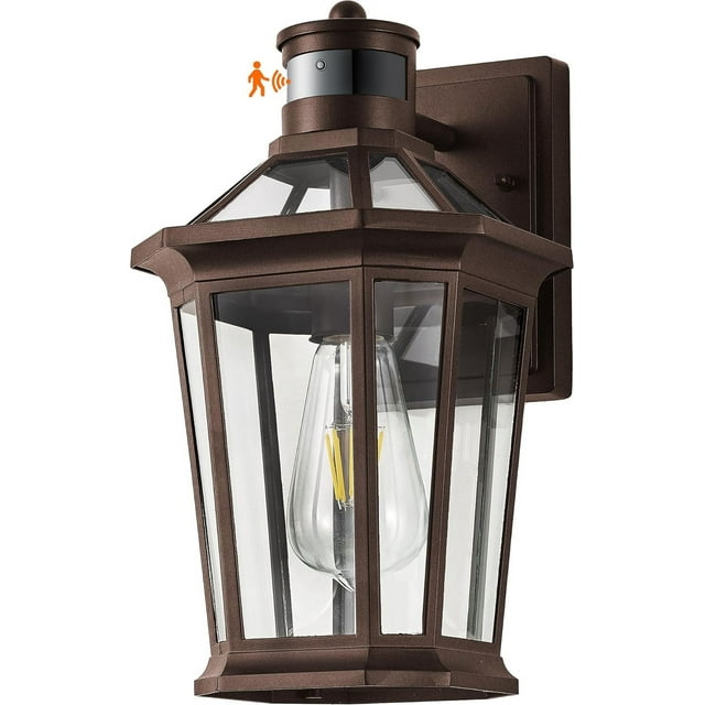 VIANIS 2 Pack Motion Sensor Outdoor Lights, Oil Rubbed Bronze Wall ...