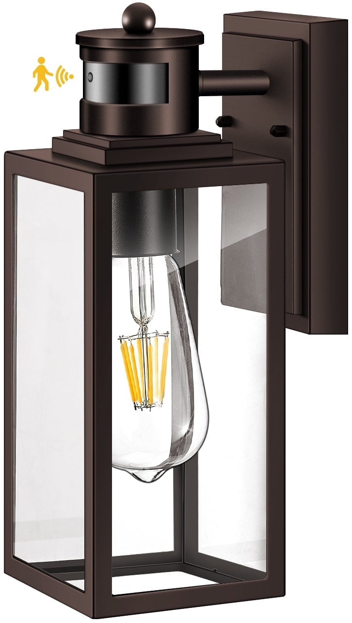 VIANIS Motion Sensor Outdoor Wall Lights, Oil-Rubbed Bronze Dawn to ...
