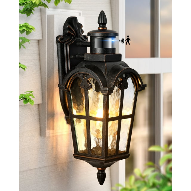 VIANIS Outdoor Motion Sensor Light, Oil Rubbed Bronze Porch Lights ...