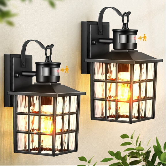 2-Pack Porch Lights Outdoor, Bronze Outside Lights for House ...