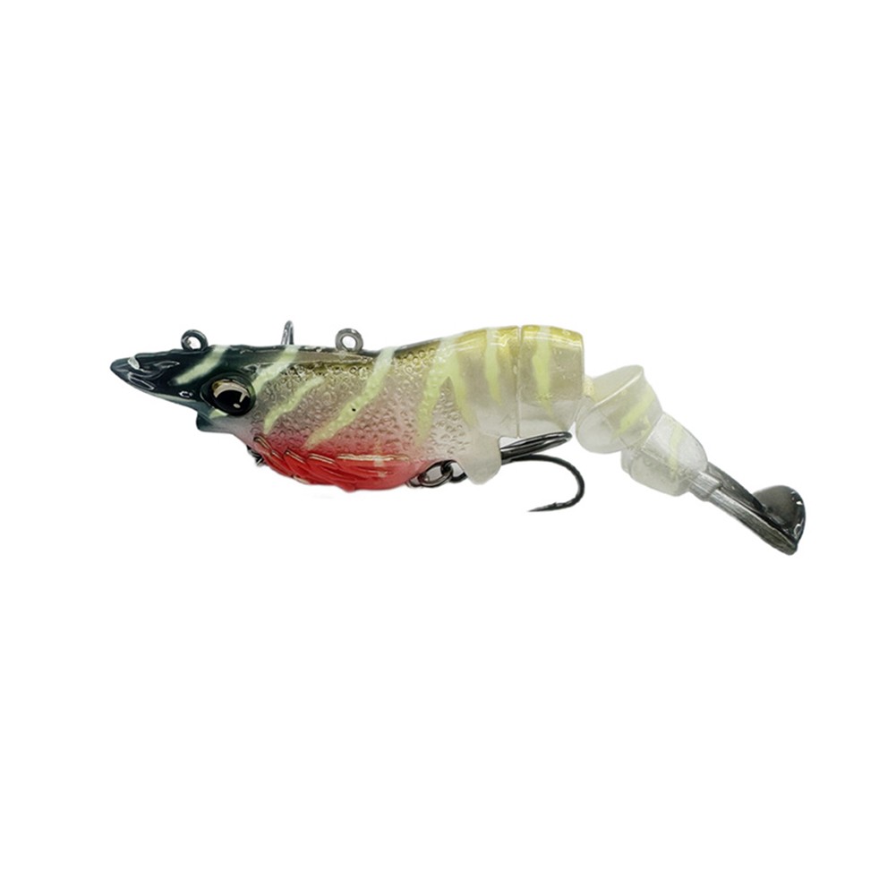 VIB multi-section Soft Shrimp Fishing Lure With Three anchor hooks ...
