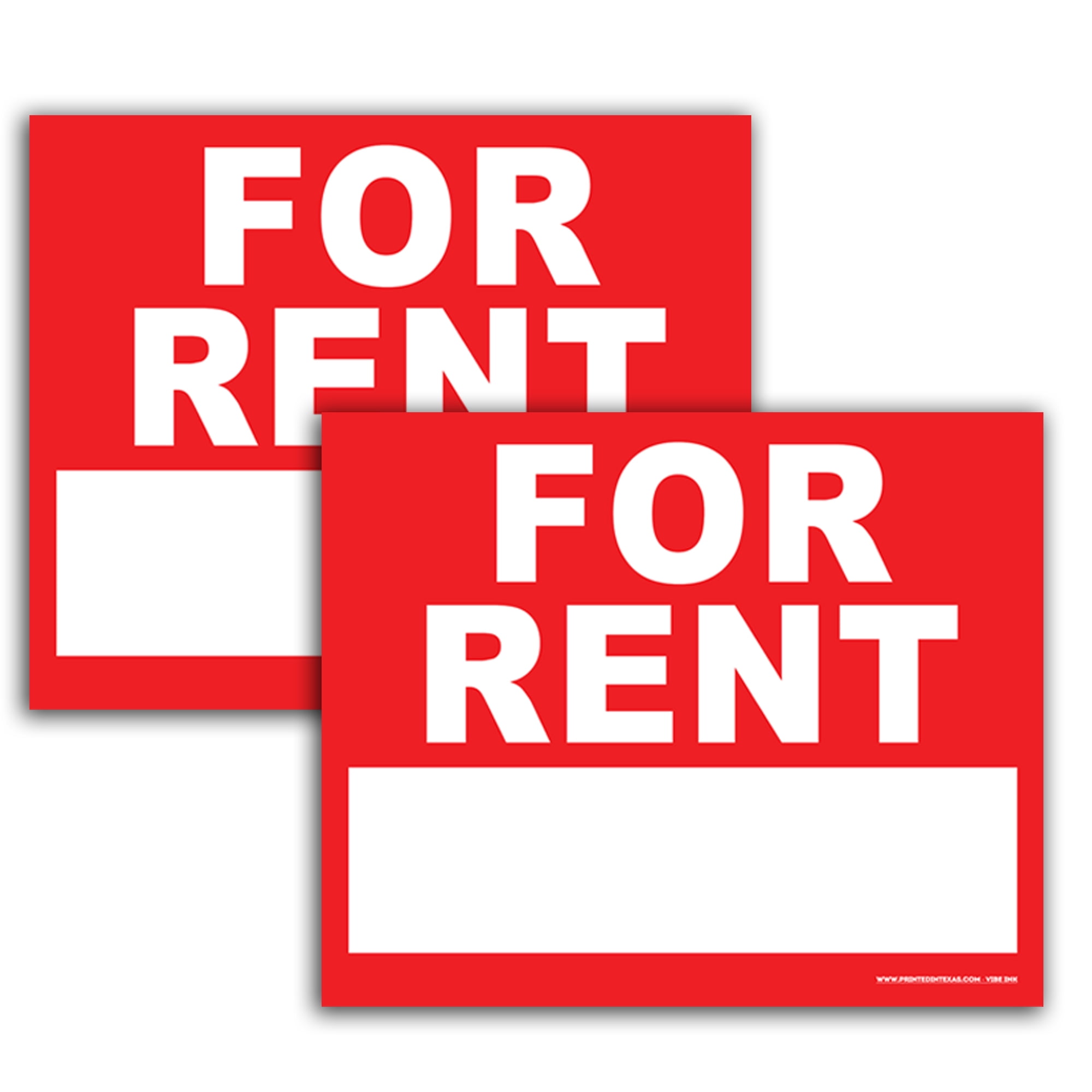 VIBE INK 2-Pack Large 24" x 18" - Home for Rent - Yard Sign/Lawn ...